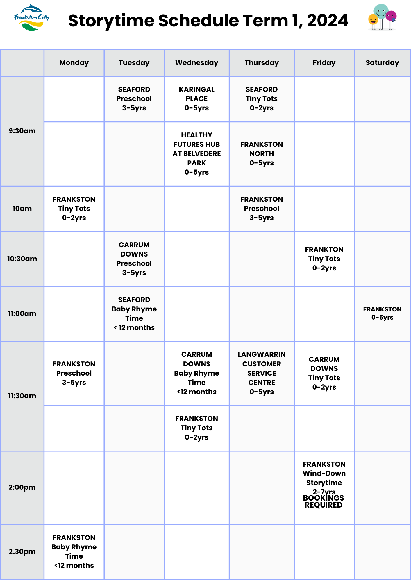 Storytime | Frankston City Libraries